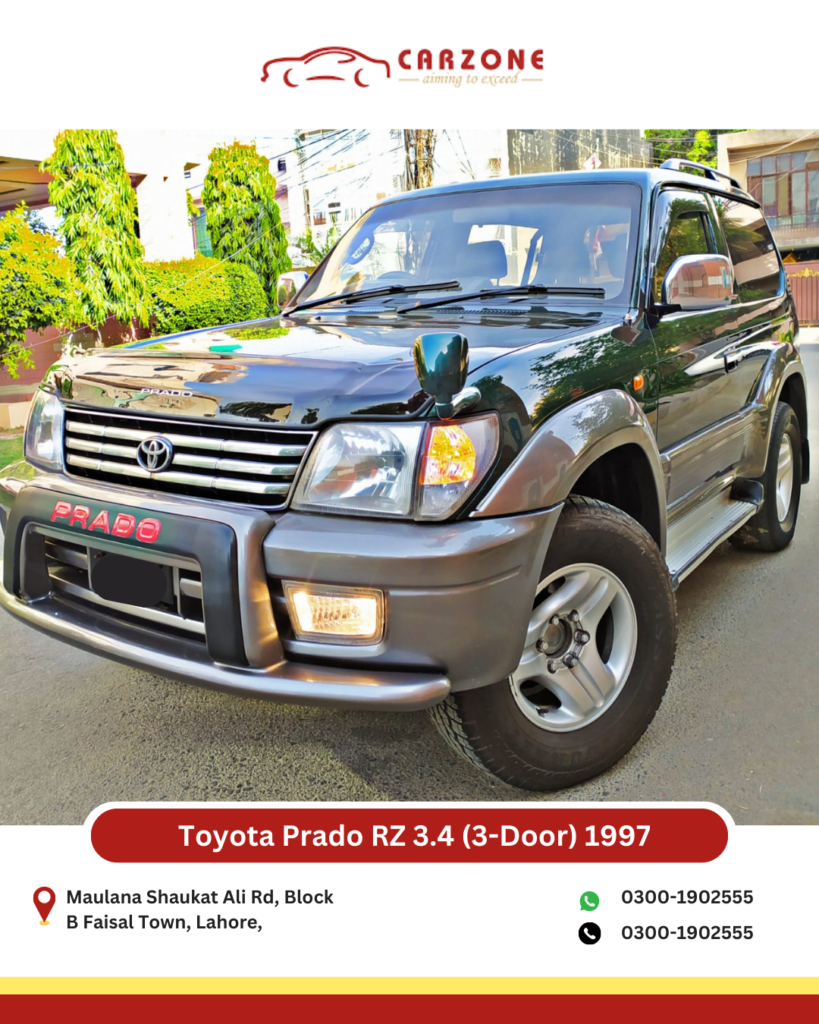 Toyota Prado RZ 3.4 (3-Door) 1997 for sale in lahore - Car Zone