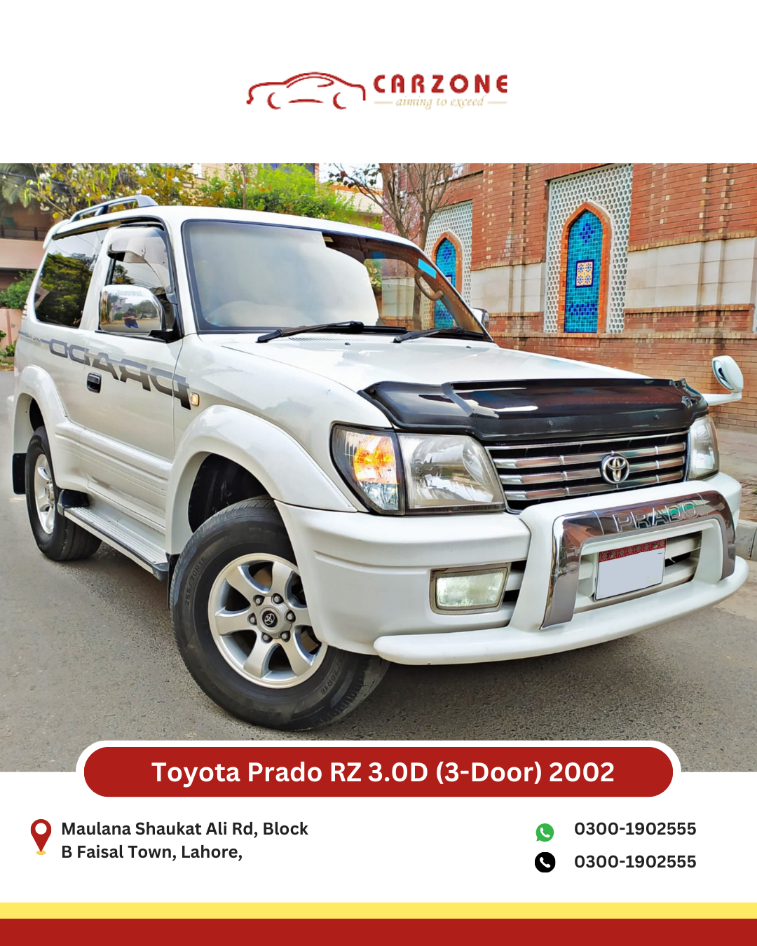 Toyota Prado RZ 3.0D (3-Door) 2002 - Car Zone